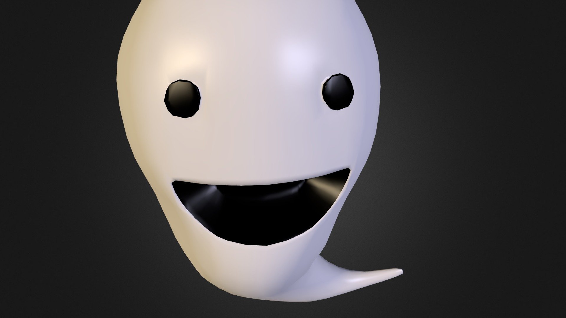 Cartoon Ghost - 3D model by crb [6d002eb] - Sketchfab
