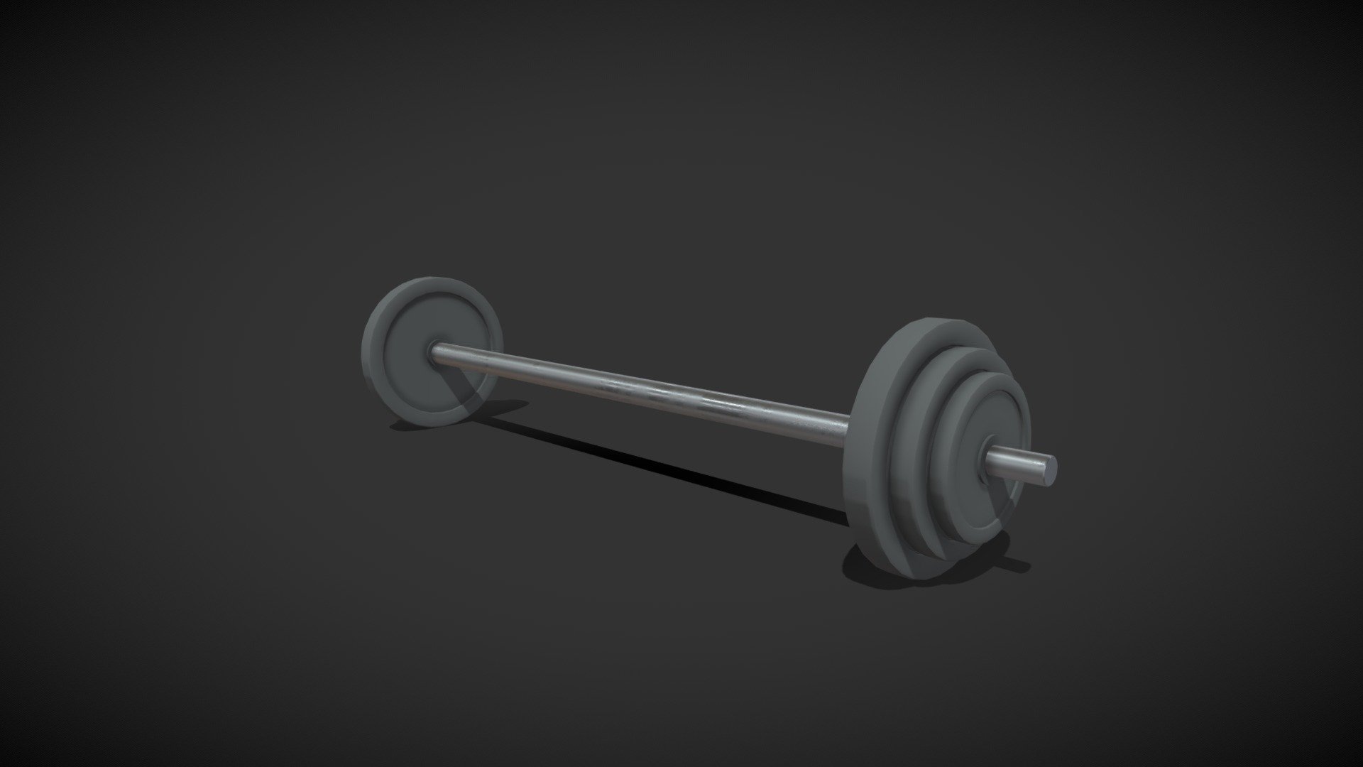 Barbell - Download Free 3D model by Bluups (@kevinhafiz123) [6d007a2 ...