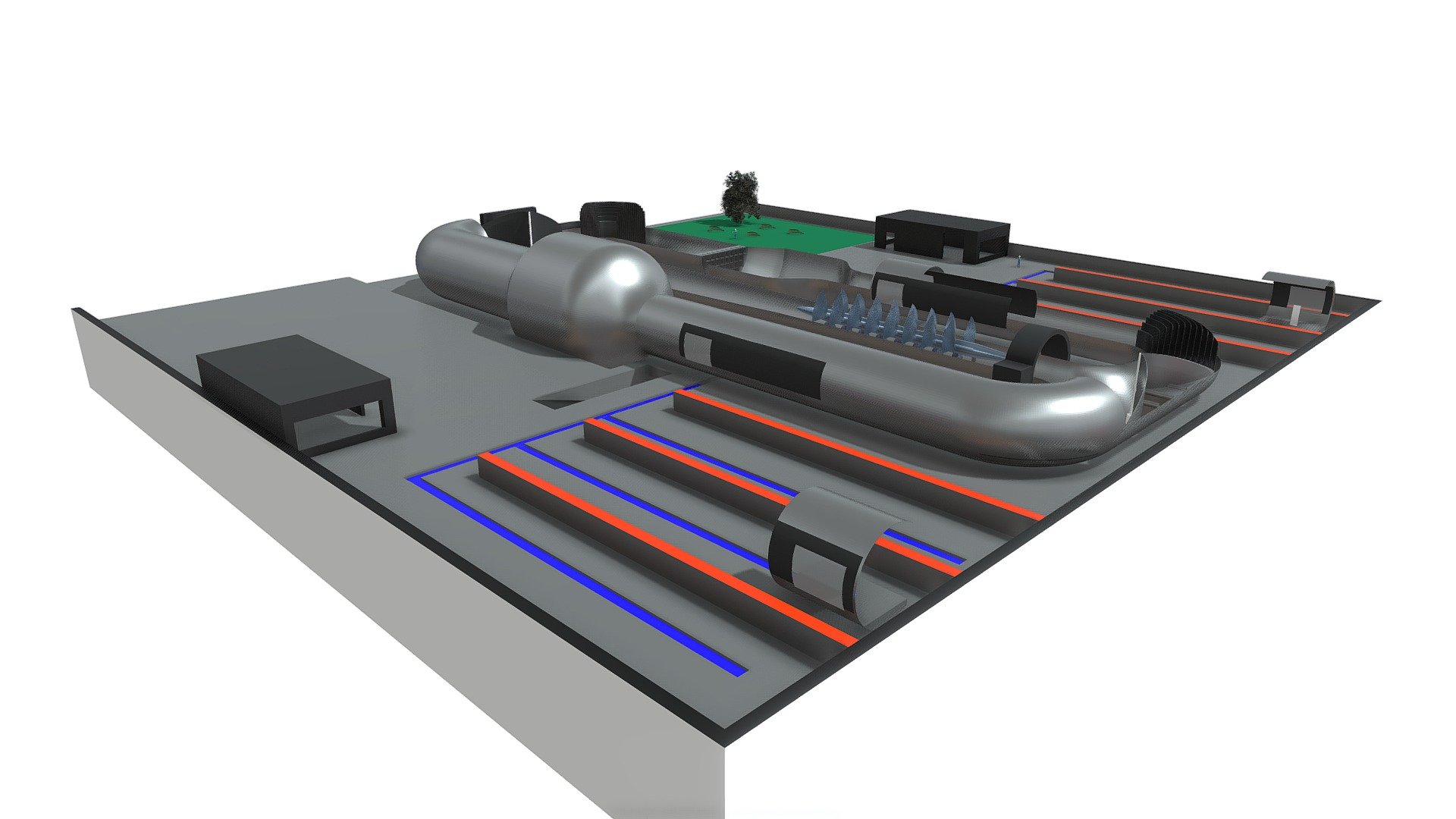 Wind Tunnel - 3D model by aiast [6d012e0] - Sketchfab