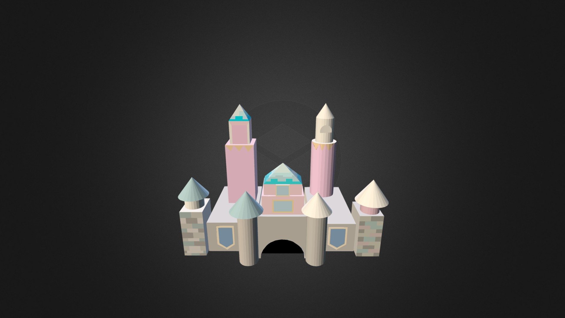 Disney Land Castel - 3D model by gabriellew2019 [6d03df7] - Sketchfab