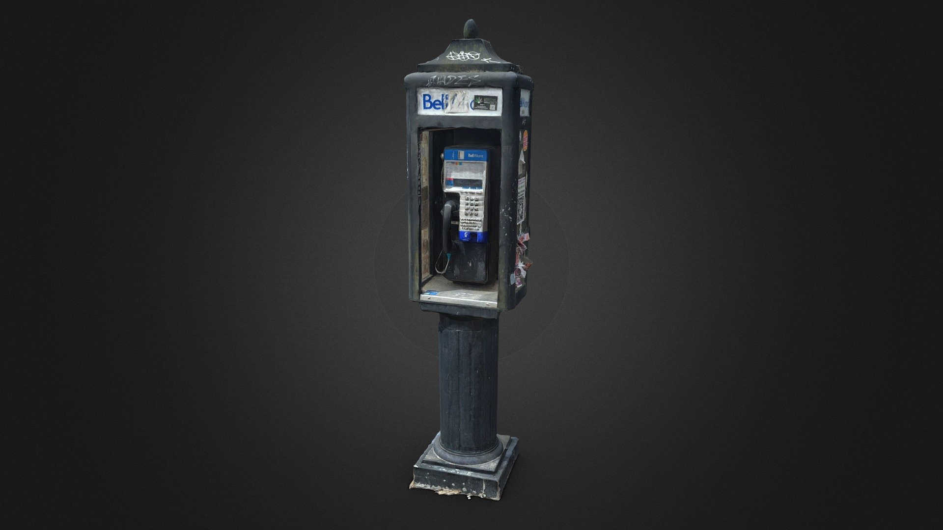 Payphone with Graffiti and Stickers - Buy Royalty Free 3D model by Arb ...