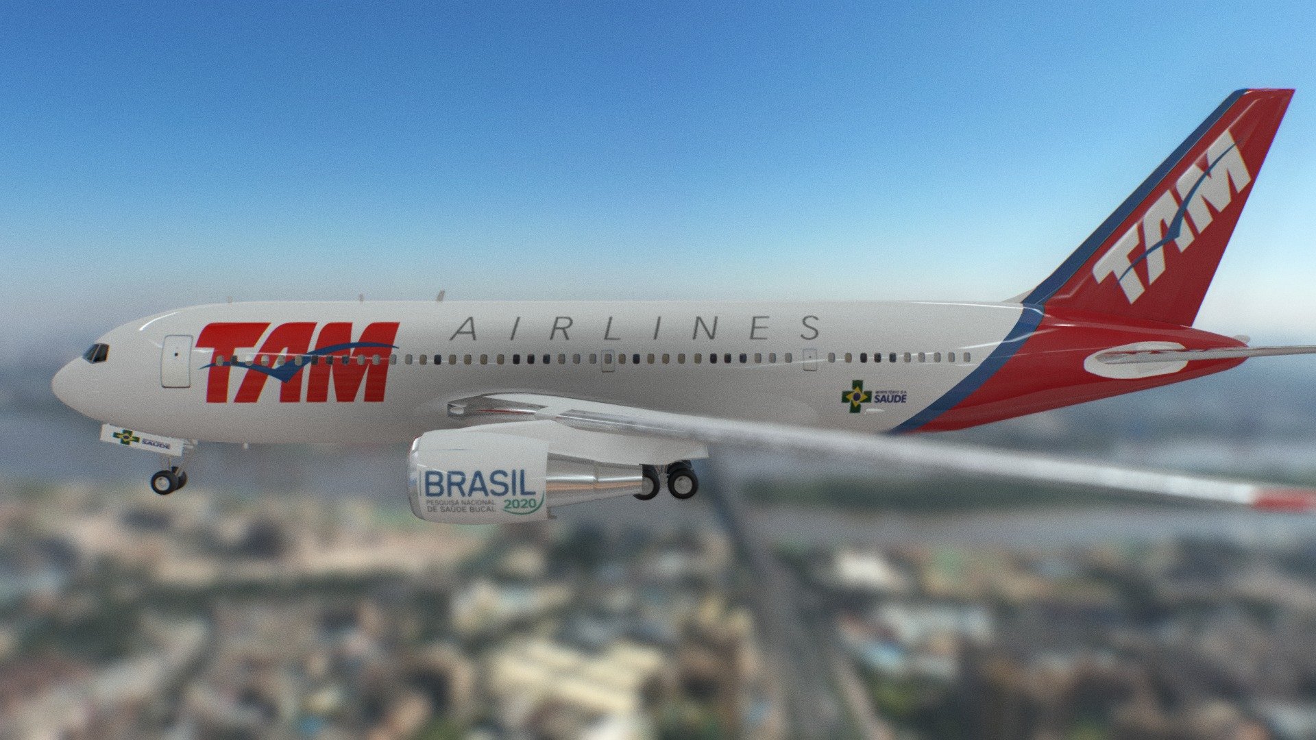 Avião Da Tam - Download Free 3D model by SIMULATOR (@asilvacartoon ...