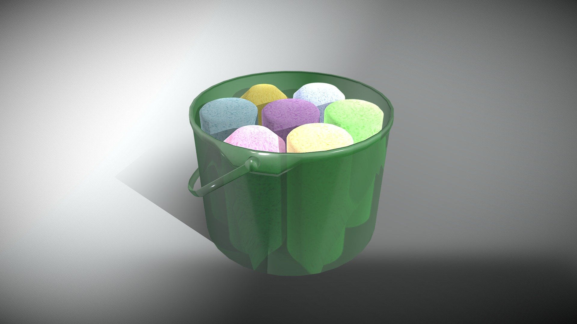 Chalk Bucket - Download Free 3D model by robfitzy [6d068cb] - Sketchfab