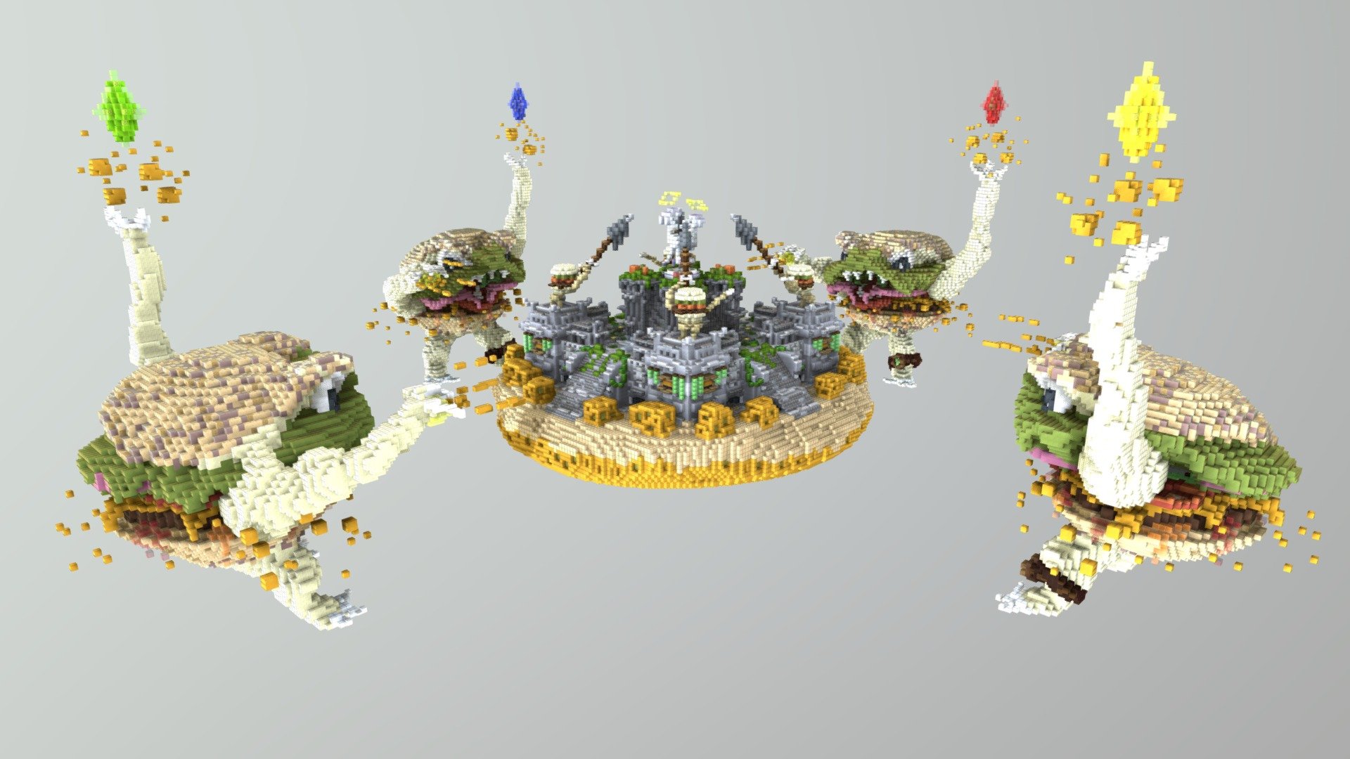 Burgus - BedWars 4×4 Map - 3D model by CubeLab (@_MrEnderGames_ ...
