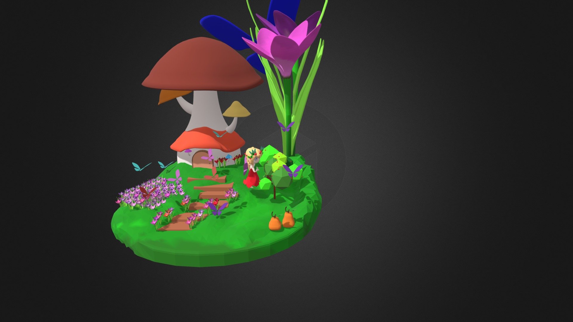 Freesia - 3D model by duangkamon120446 [6d09698] - Sketchfab