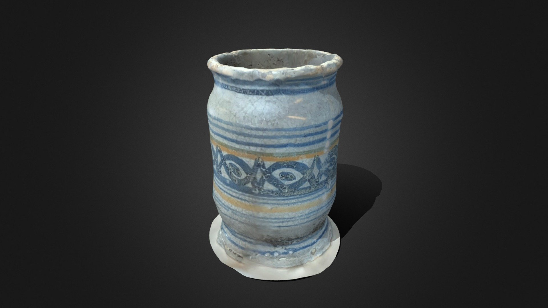 Zalfpot van majolica Huis van Hilde 10290-06 - Download Free 3D model ...