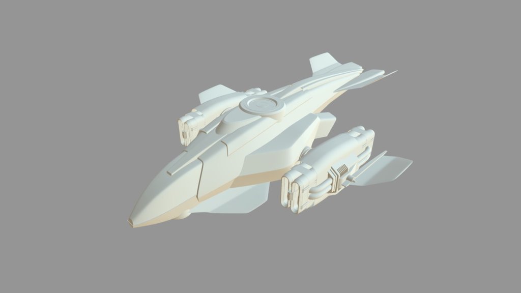 "Hawk" Class Gunship MK II - 3D model by zaraxxis [6d0bd5c] - Sketchfab