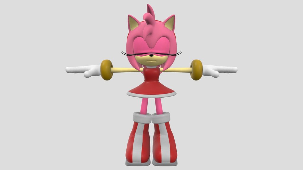 Amy rose - A 3D model collection by jamallamb24 - Sketchfab