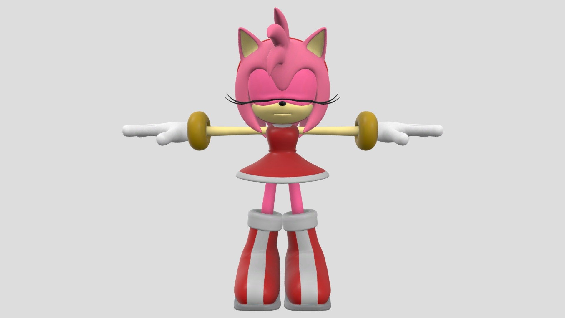Amy Rose - Download Free 3D model by Ser21 (@serhankol1977) [6d0eb2d ...