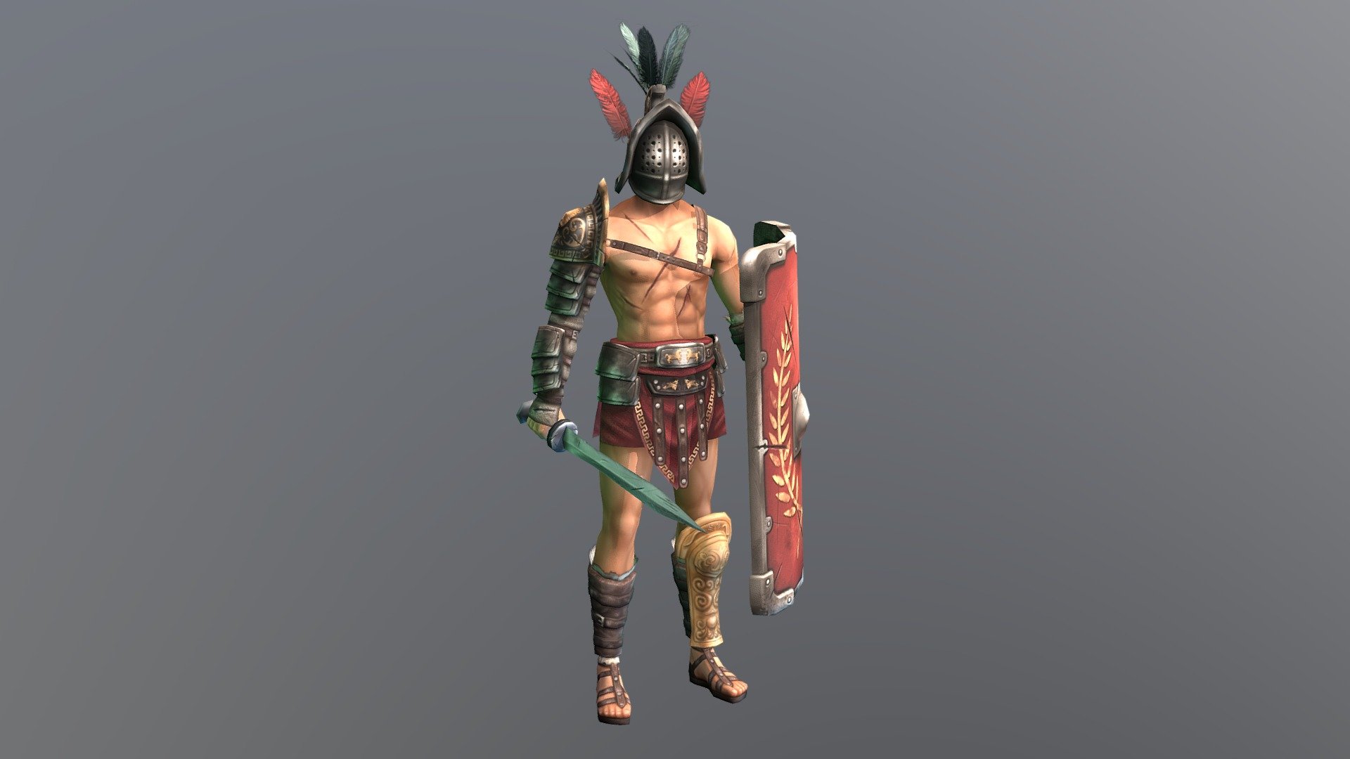 gladiator - 3D model by Ijj [6d10508] - Sketchfab