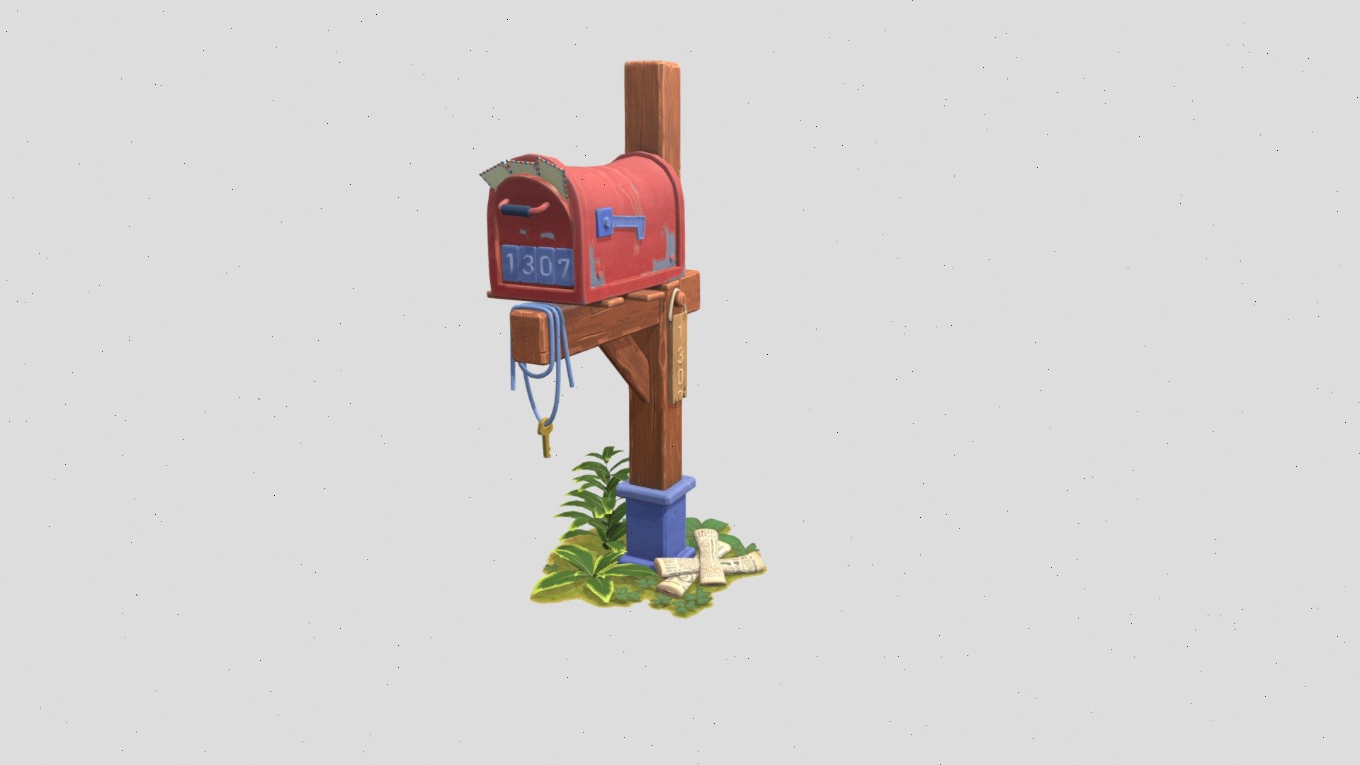 Mail box - 3D model by owlvman [6d12847] - Sketchfab