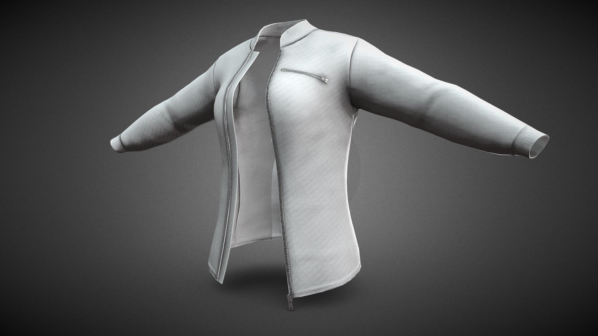 Female White Jacket Style 1 - Buy Royalty Free 3D model by CG StudioX ...