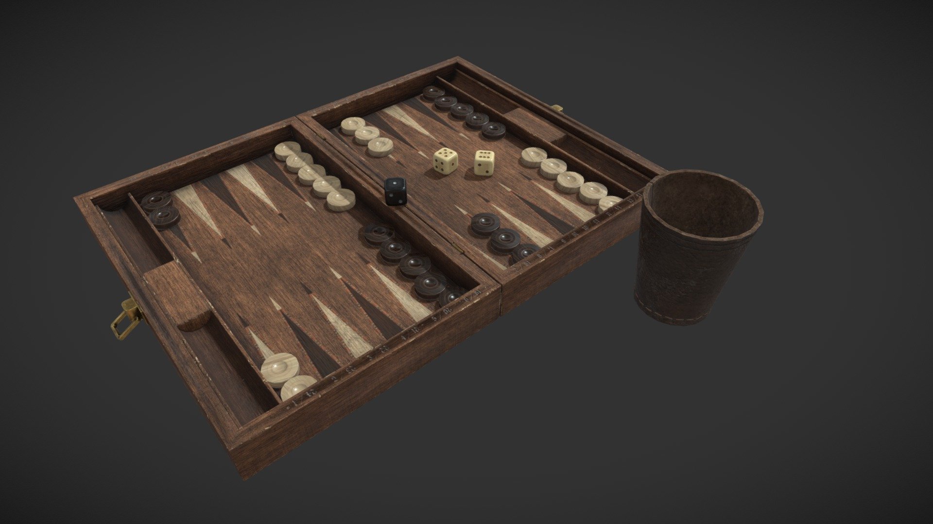 Backgammon for Games - 3D model by Luca Kawe (@LucaKawe) [6d14de2] - Sketchfab