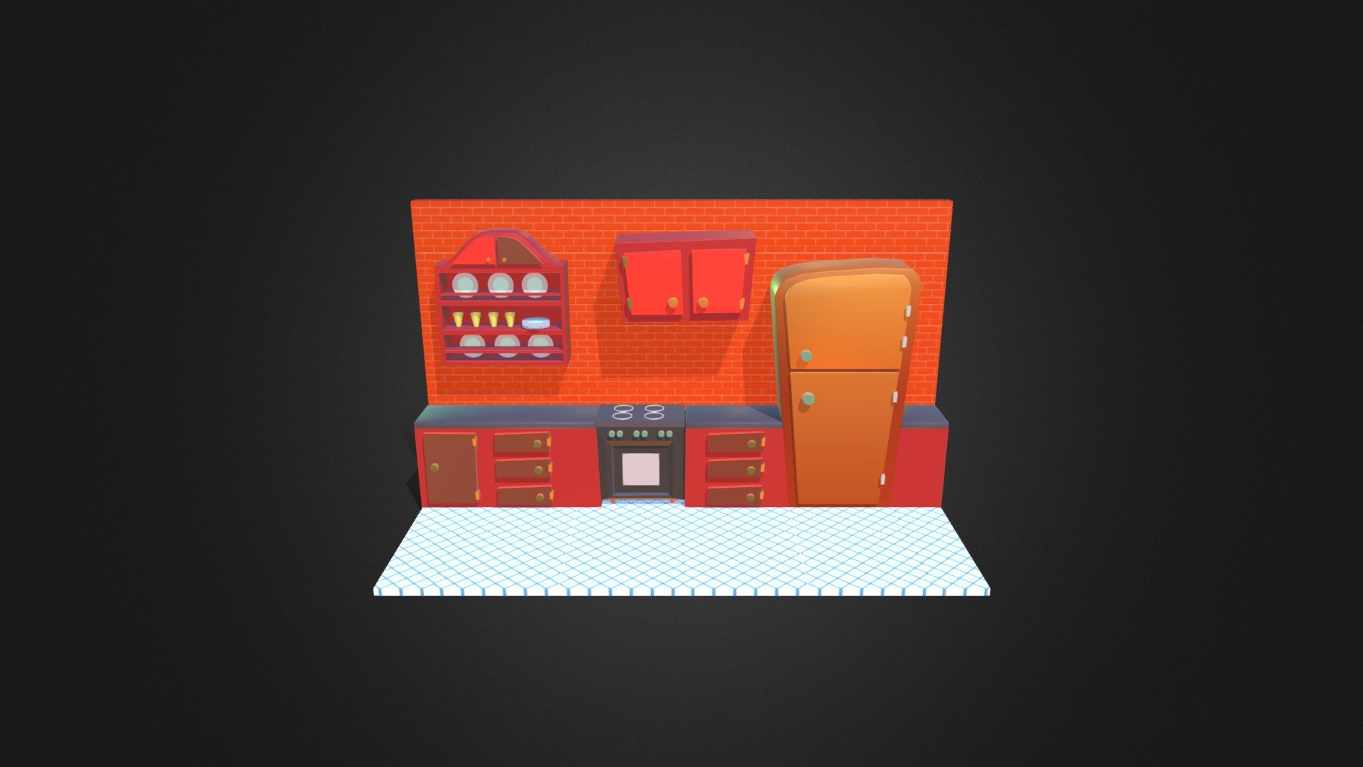 toonish kitchen - Download Free 3D model by zaidi40621 (@xaidi40621 ...