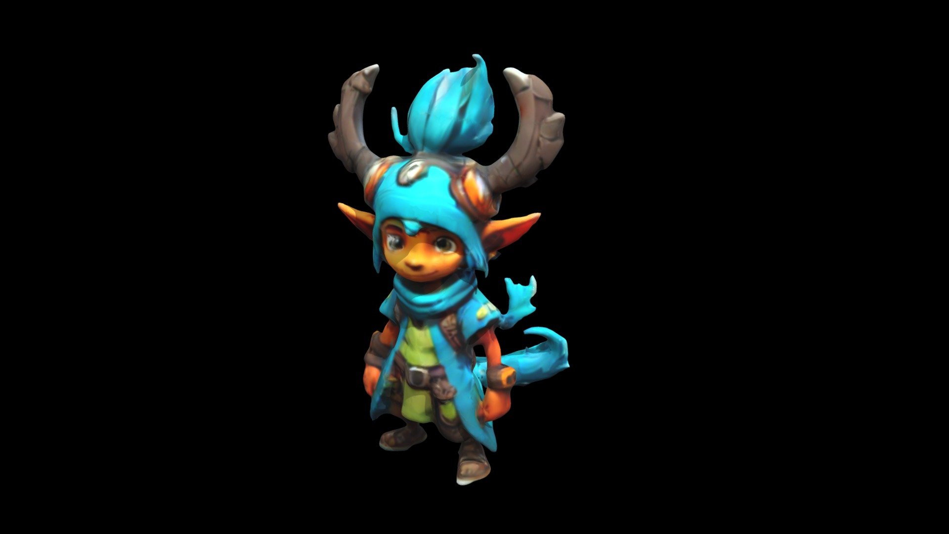 An artwork featuring a cartoon character - Download Free 3D model by ...