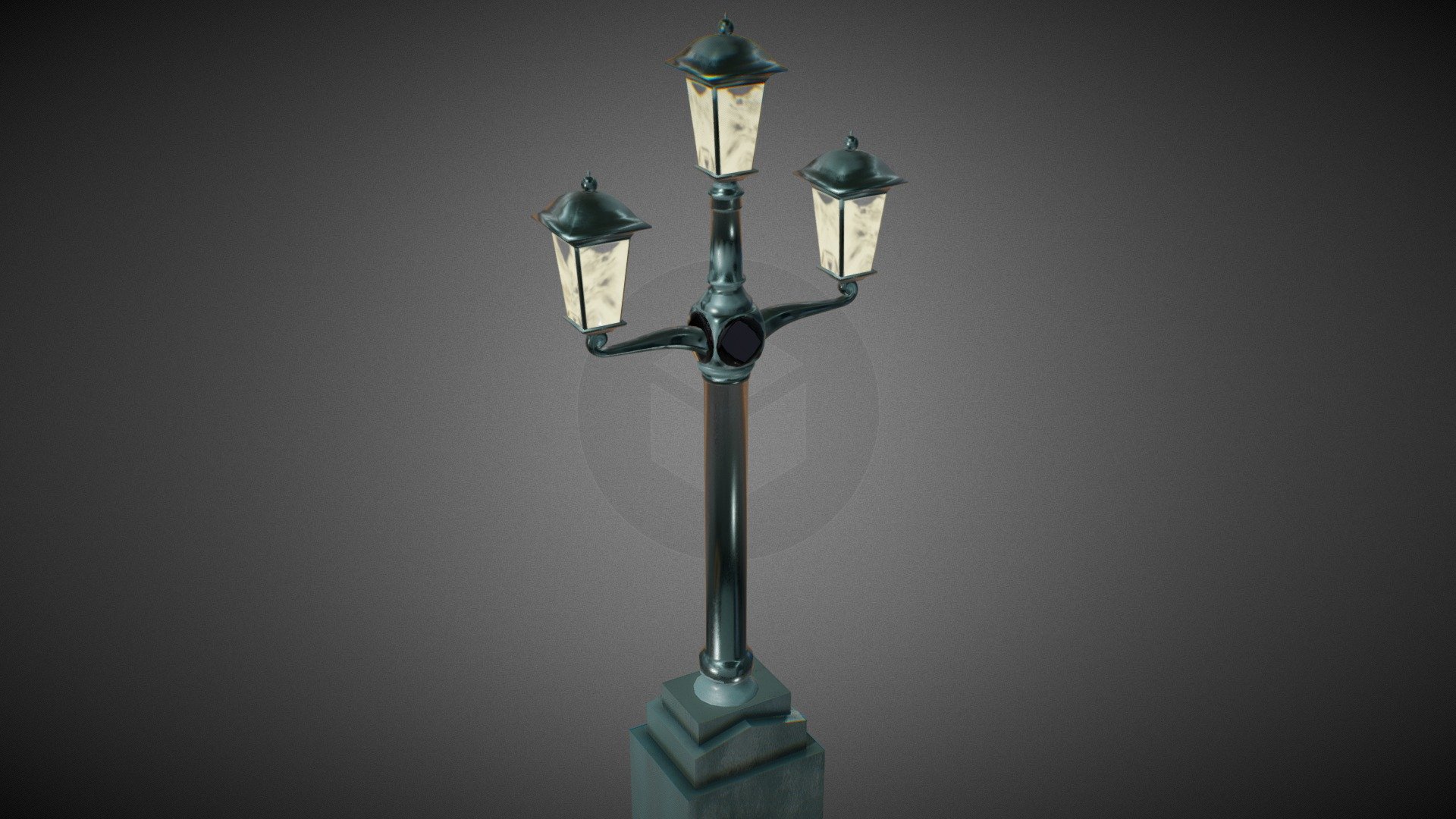 Lamppost - Download Free 3D model by KookyKlub [6d186a9] - Sketchfab