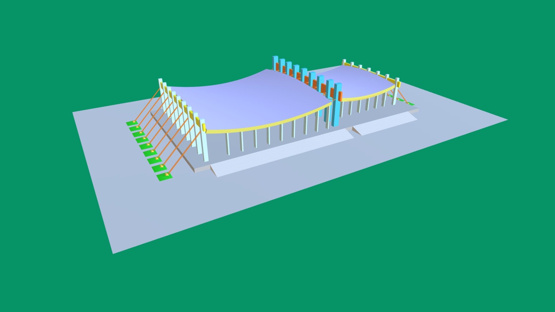 EVE3D - Alberca Olímpica y Gimnasio - Download Free 3D model by EVE3D ...