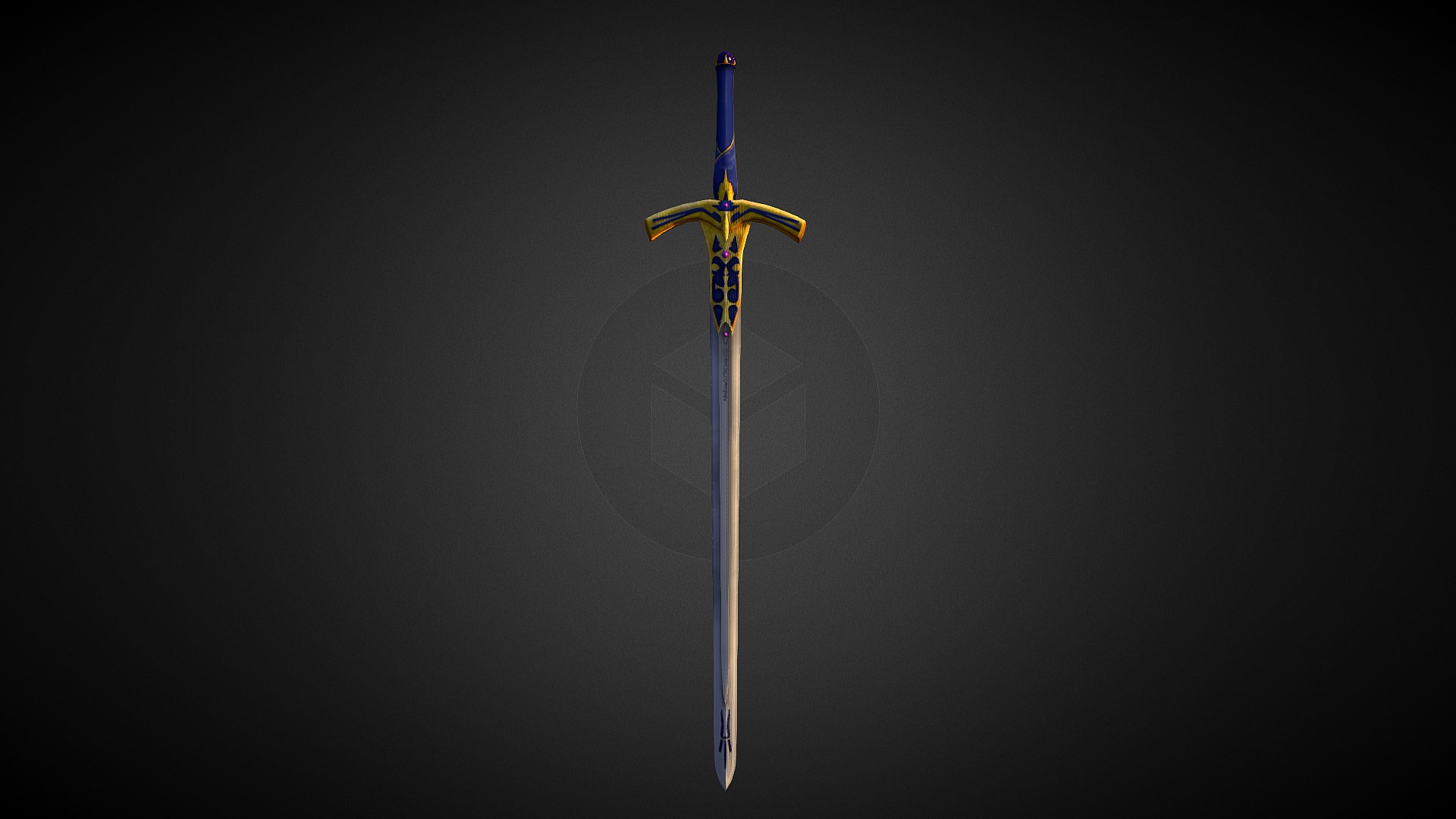 Excalibur Golden Texture - 3D model by sjette [6d1b56a] - Sketchfab