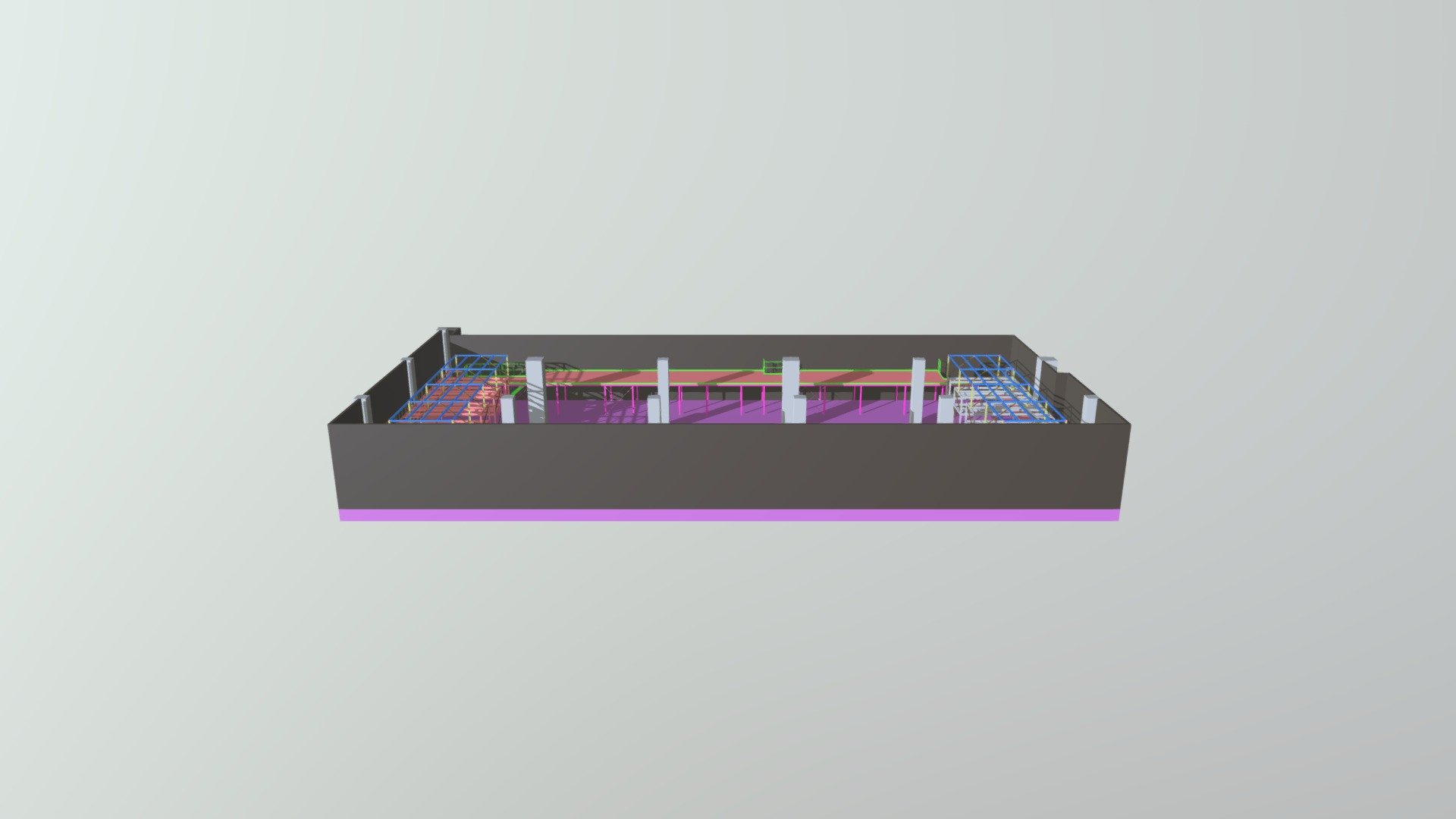 4984 - Airport Terminal Steel Structure - 3D model by Independent ...