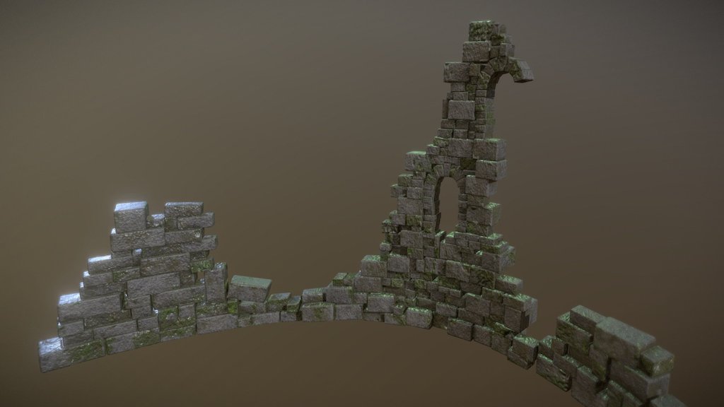 Ancient Wall - 3D model by dbugg1138 [6d1e373] - Sketchfab