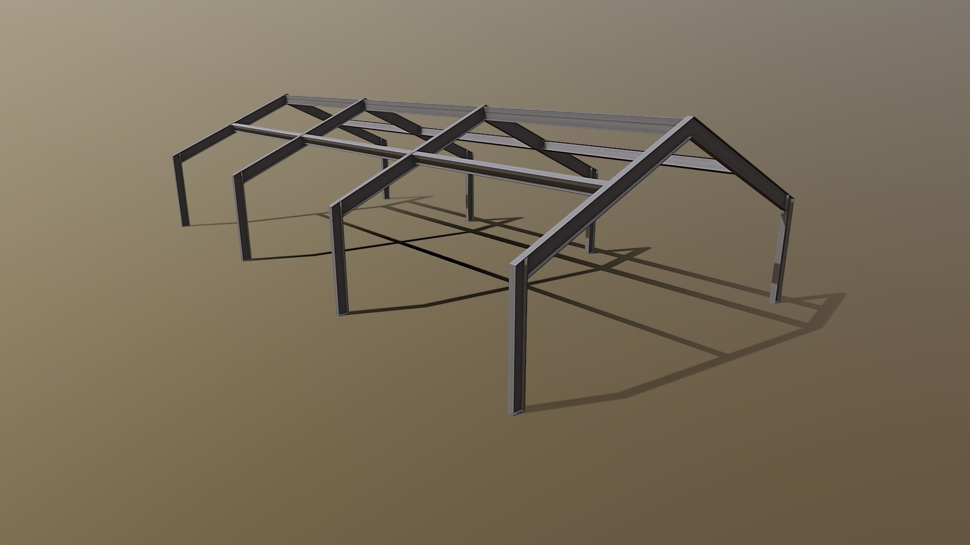 Preliminary Steel Frame Subject to SE Design - 3D model by Somerset ...