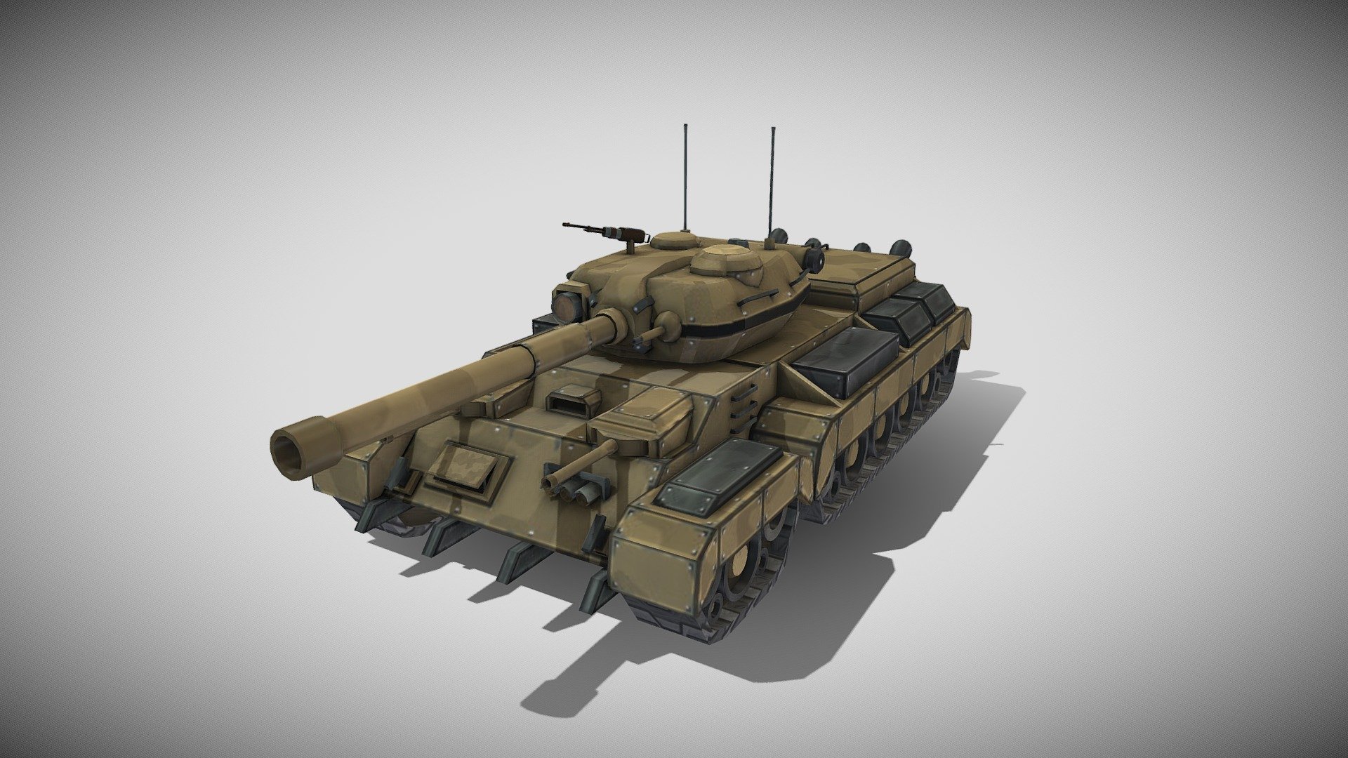 Sand camo tank concept - 3D model by TeaRex55 [6d205e6] - Sketchfab