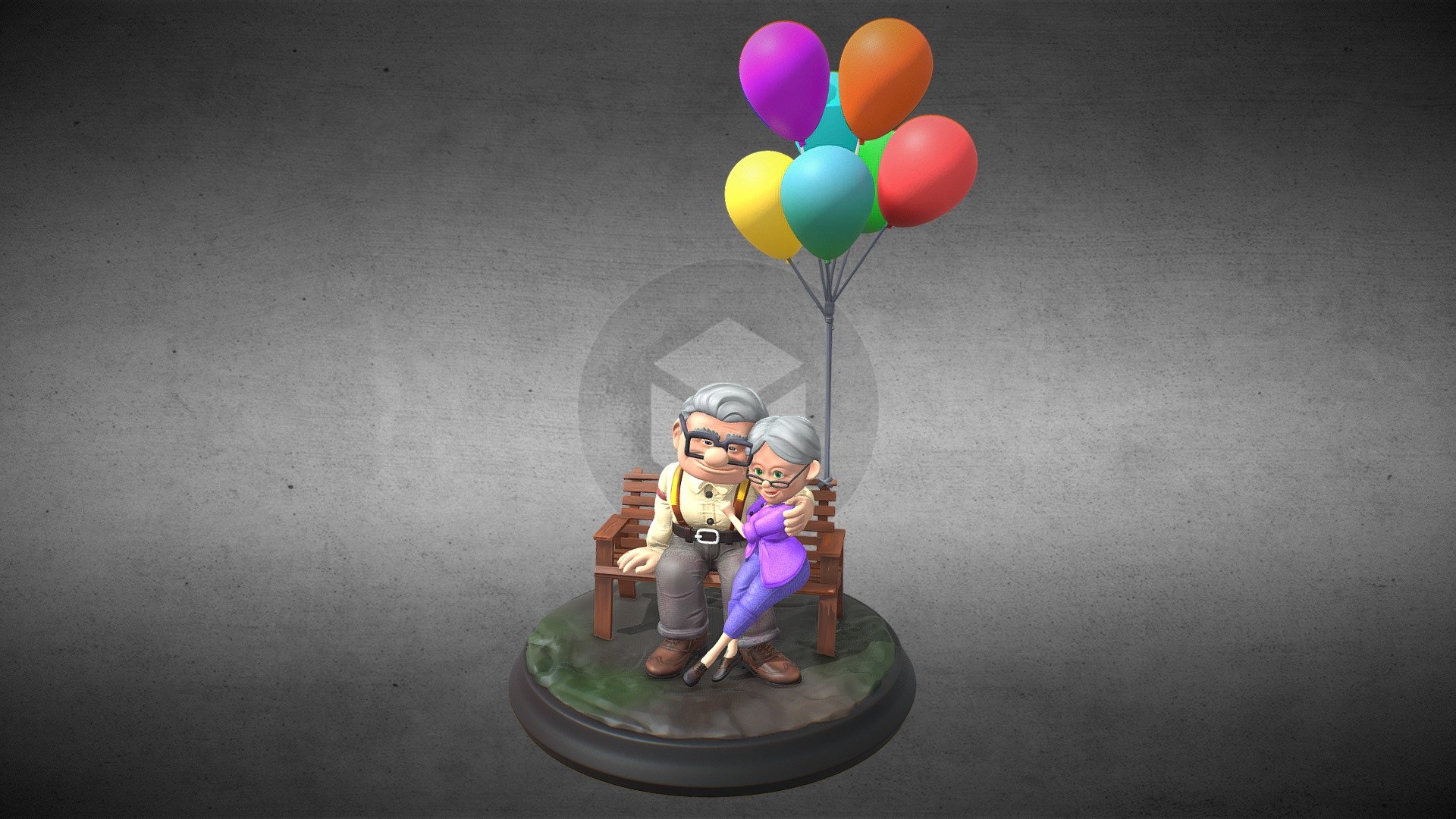 Carl And Ellie Stl For 3d Printing1 Buy Royalty Free 3d Model By