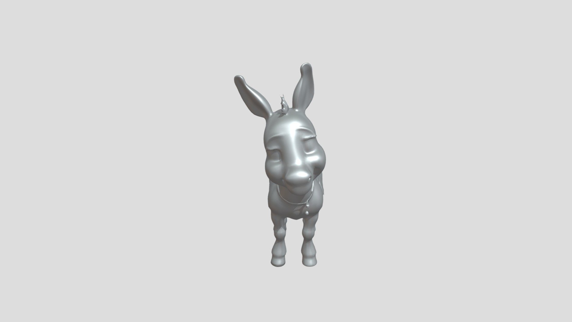 smiling animated donkey character - 3D model by crissav [6d215f5 ...