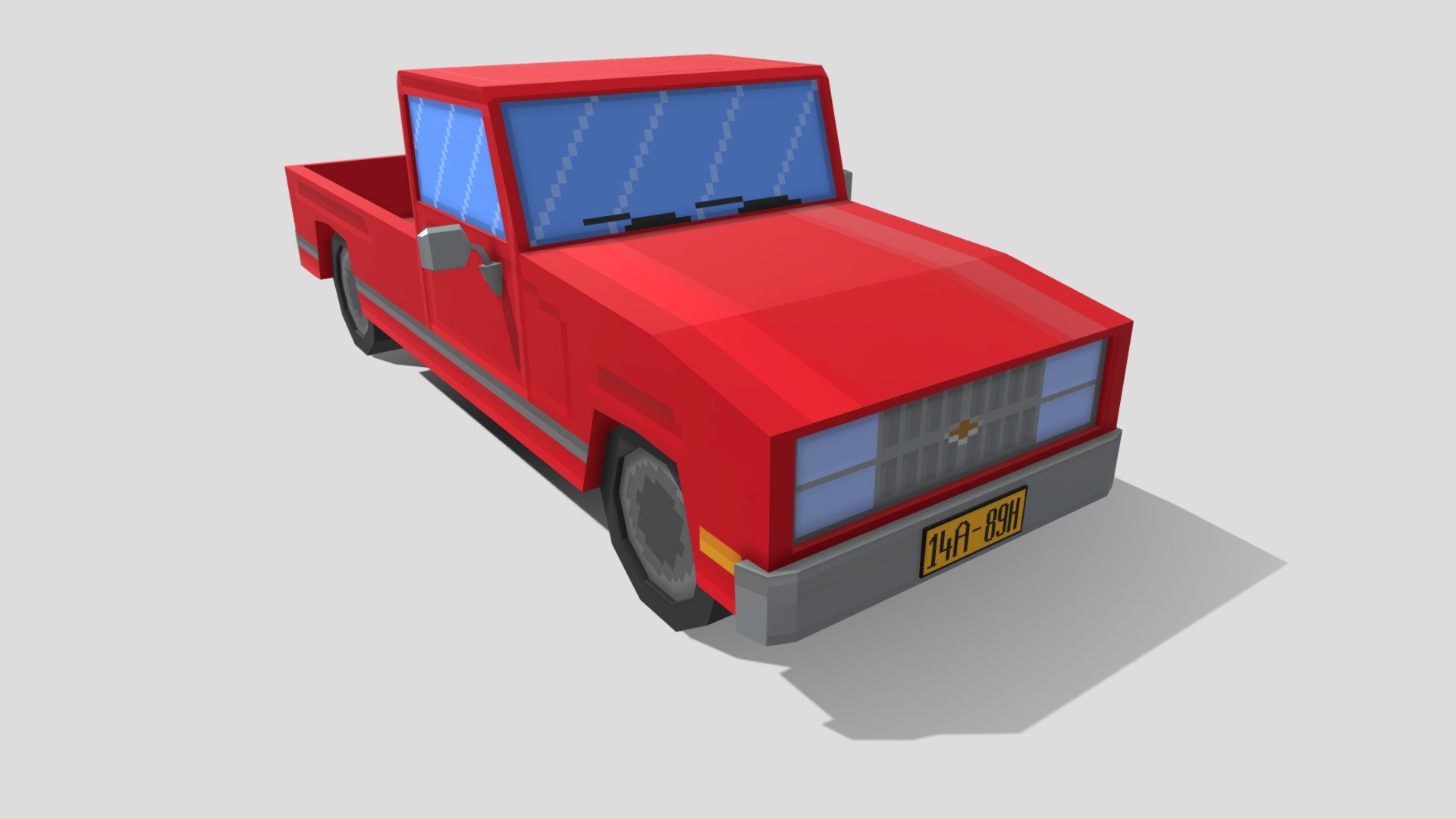 Pixelart Chevrolet - 3D model by alfie-e [6d21882] - Sketchfab