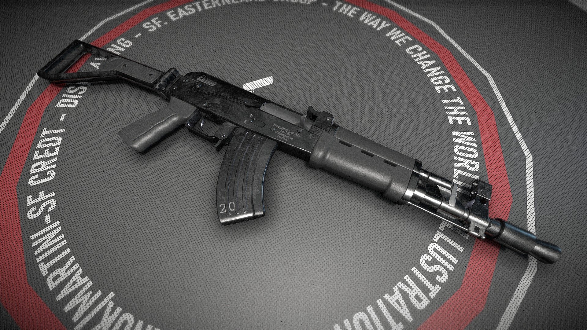 QBZ-56C Assault Rifle - Download Free 3D model by Martini-SF [6d2242d] - Sketchfab