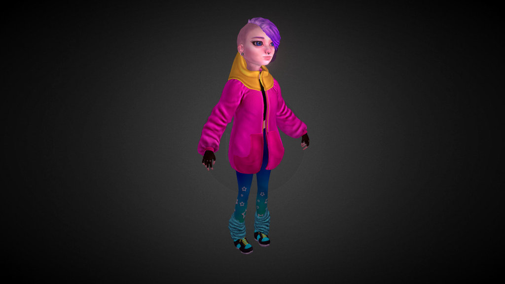 Harajuku Girl 3d Model By Zyoss [6d23523] Sketchfab