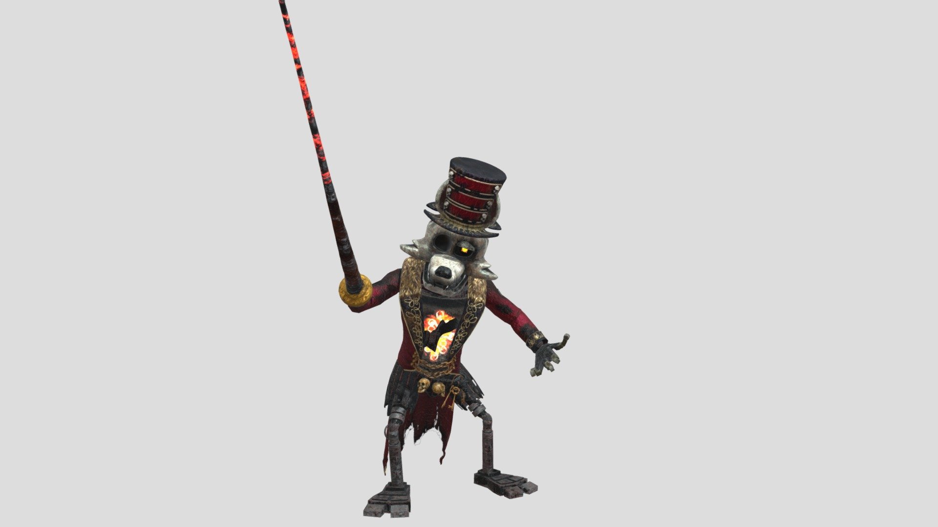 Ringmaster Foxy - Download Free 3D model by OrangeSauceu [6d26005 ...