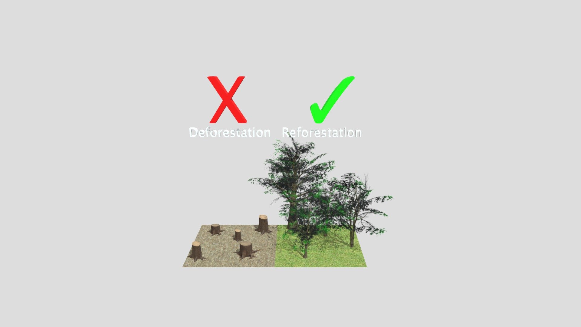 Deforestation - 3D model by marrtinaflor [6d2661b] - Sketchfab