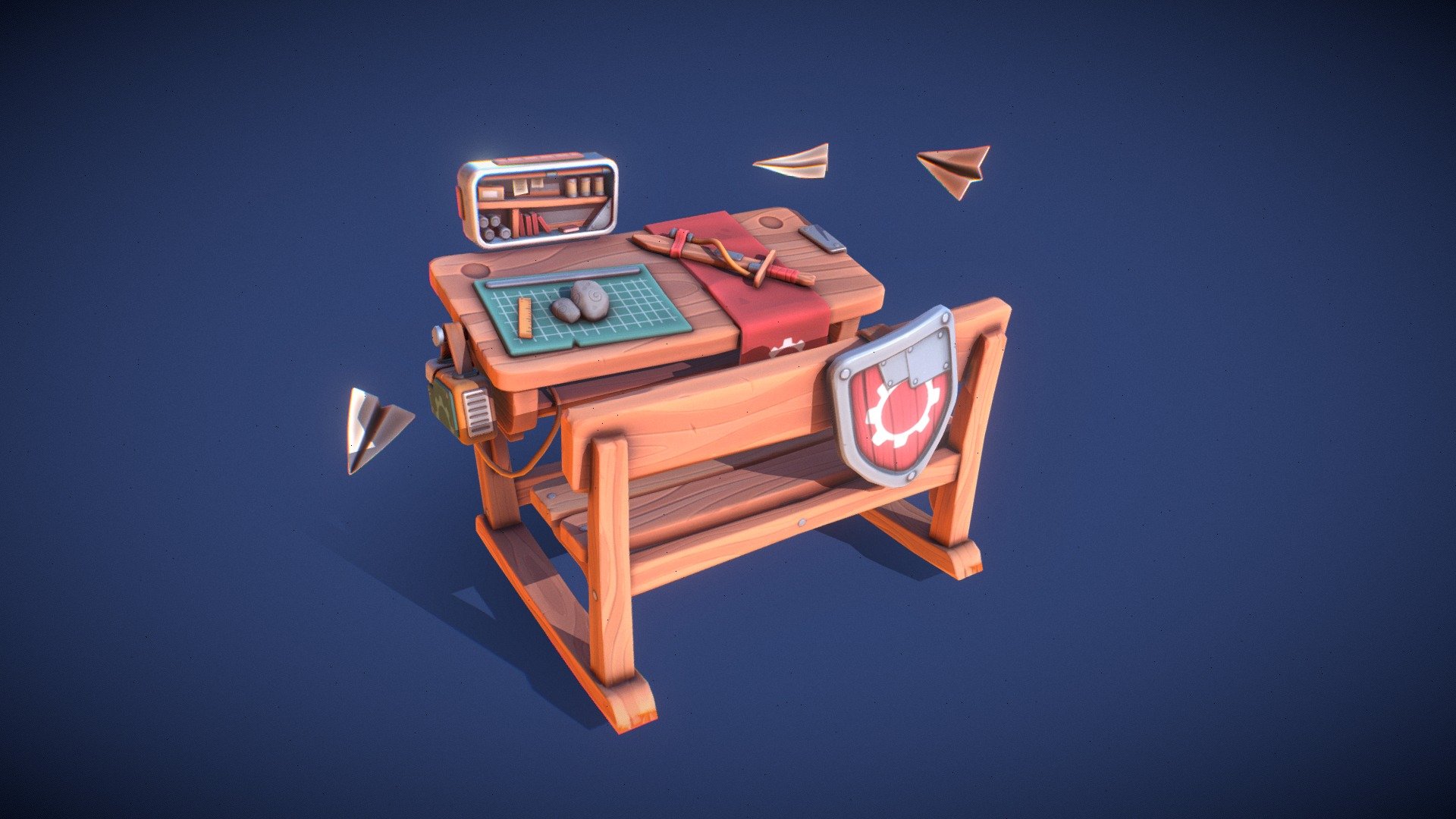 Stylized Mecano Desk - 3D model by Benjamin Aubert (@bainjamaing ...