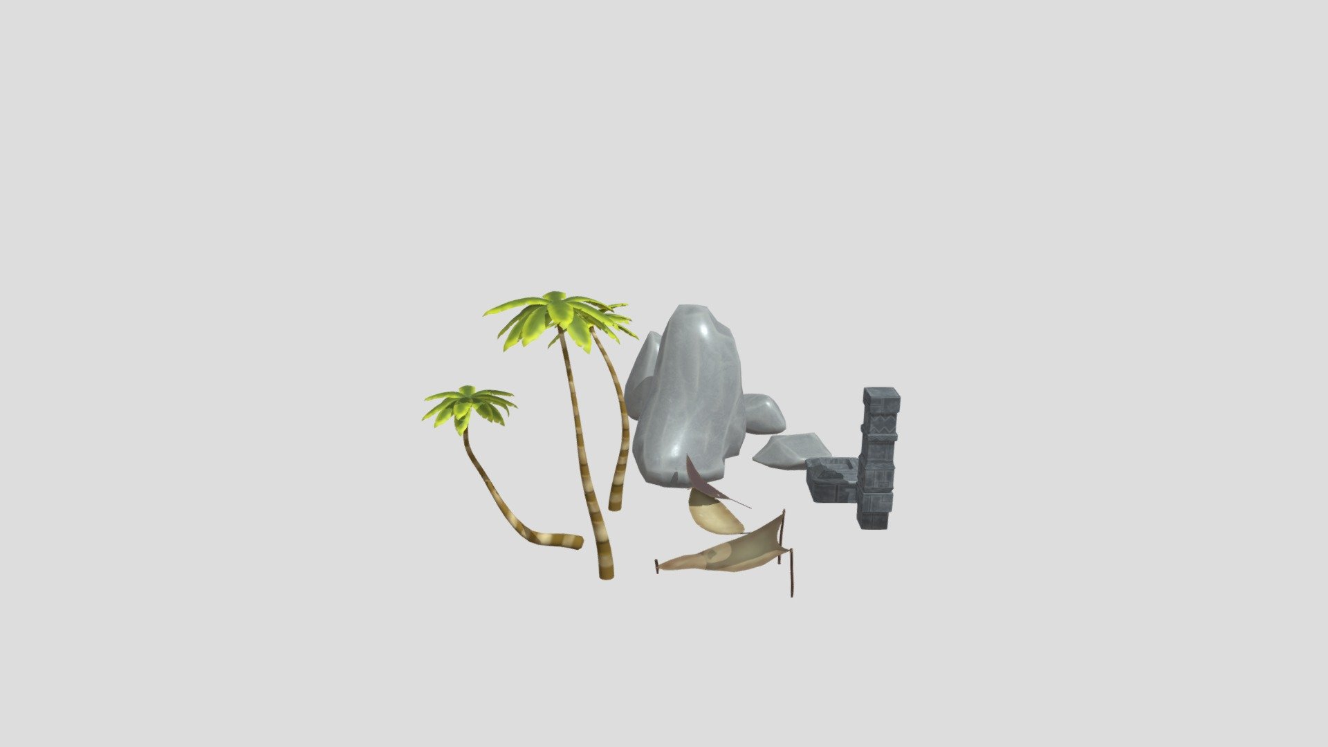 Castaway Island Prop Pack - 3D model by thelenny [6d28adb] - Sketchfab