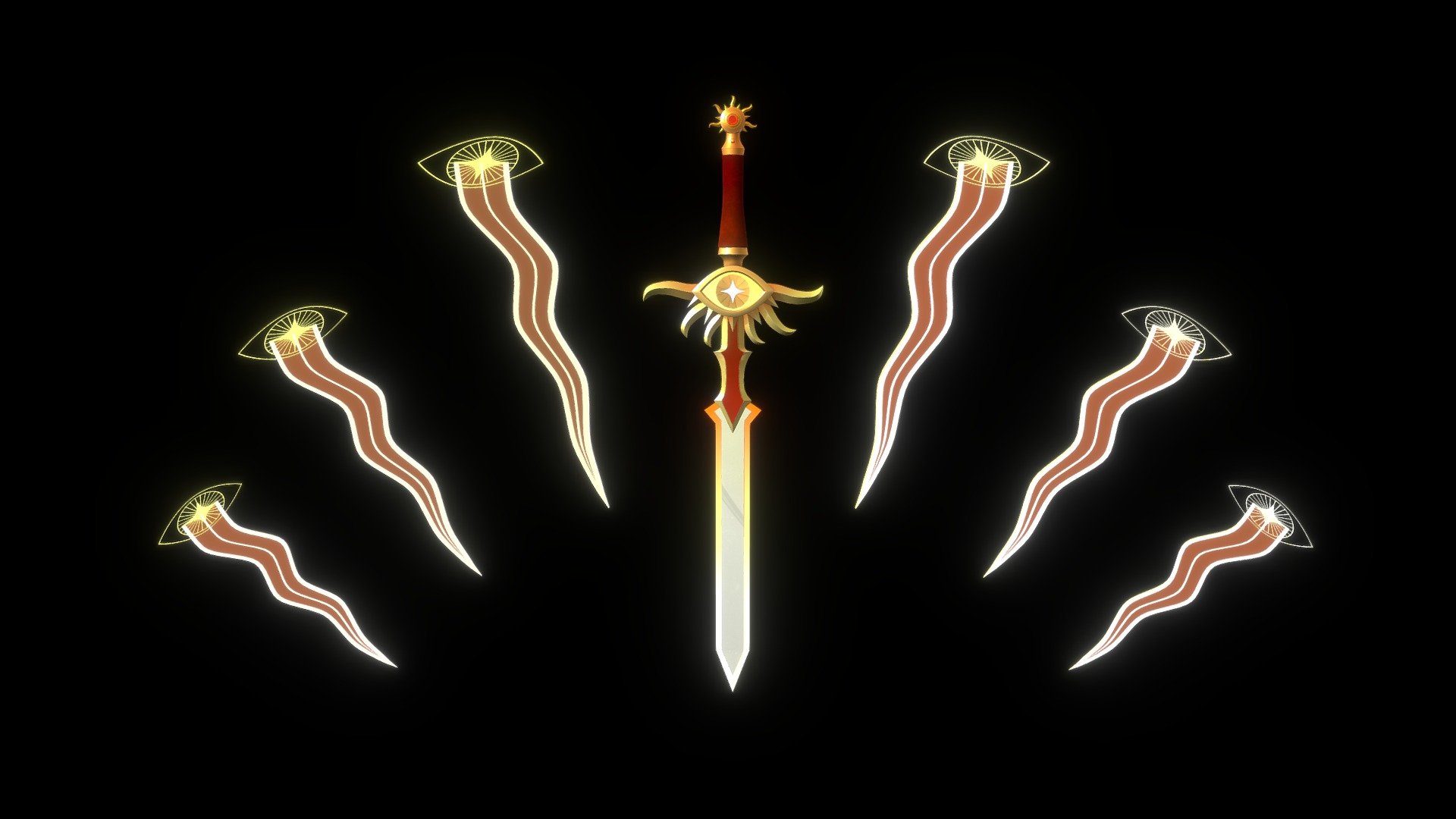 Radiant Gaze - Stylized Weapon - 3D model by Luckster [6d2ab12] - Sketchfab
