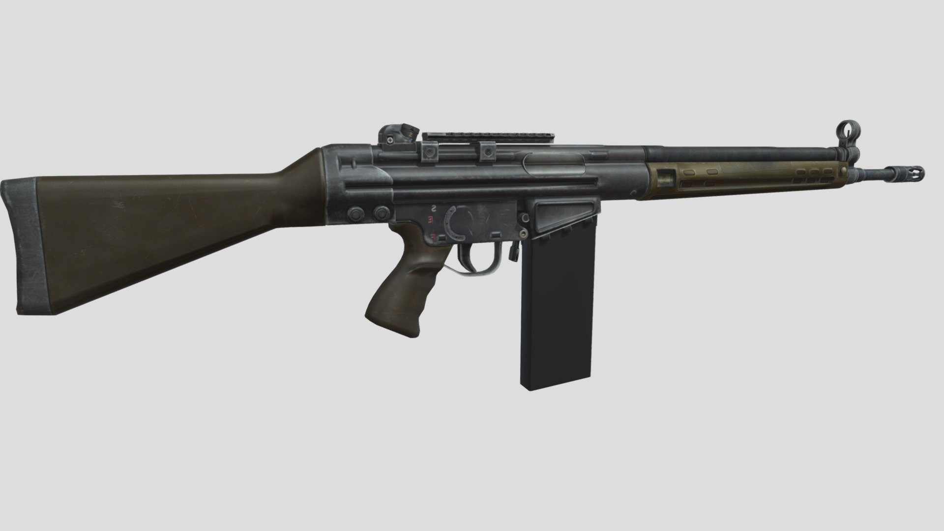 G3A3.Free Highpolly game asset. Army weapon - Download Free 3D model by ...