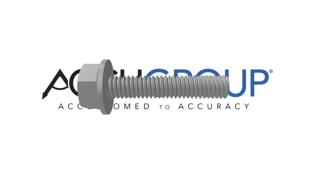 Flanged Hexagon Bolts - A2 Stainless Steel - 3D model by AccuGroup ...