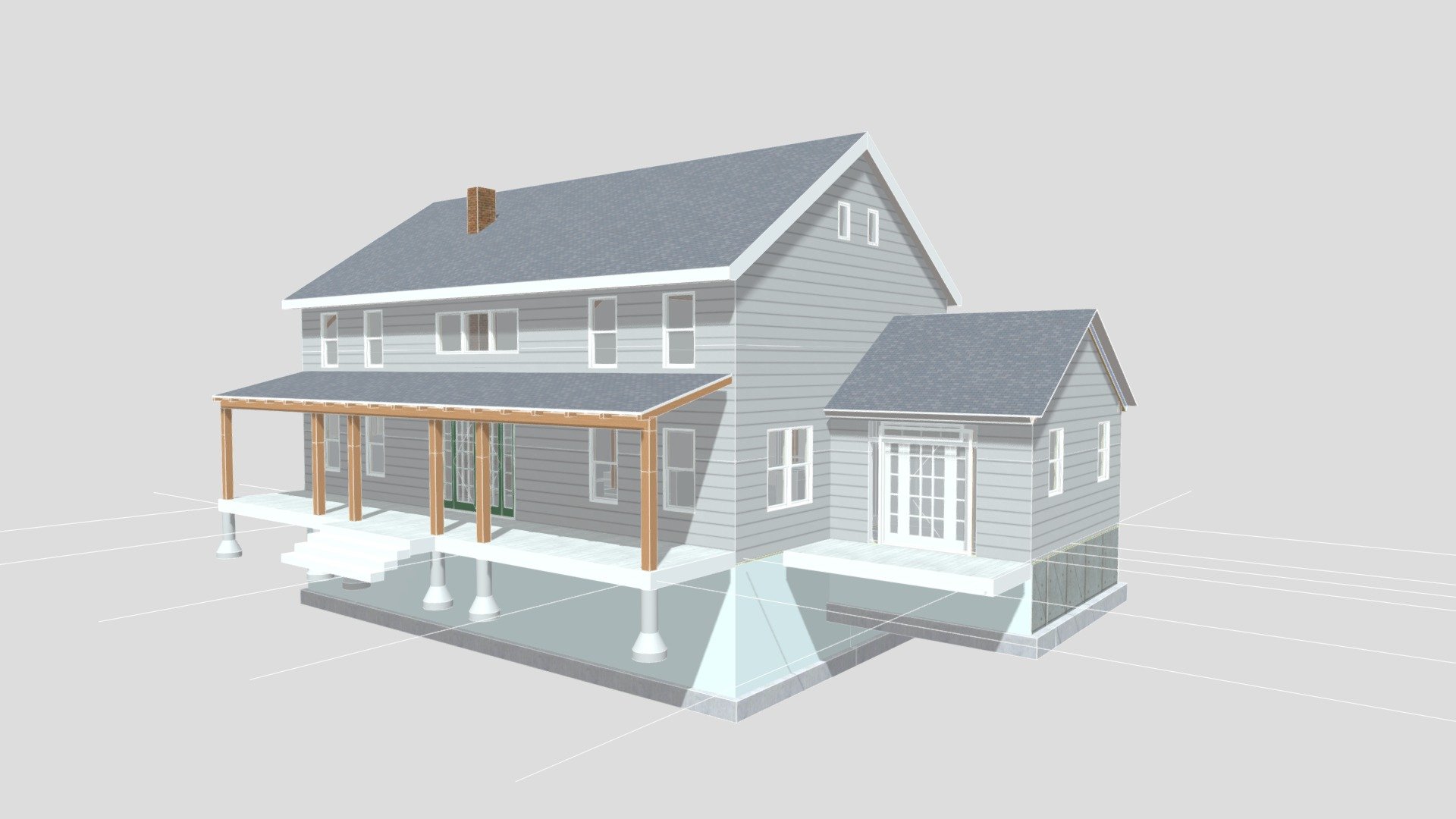 Amherst House - 3D model by Hardwick Post & Beam (@HPandB) [6d2e541 ...