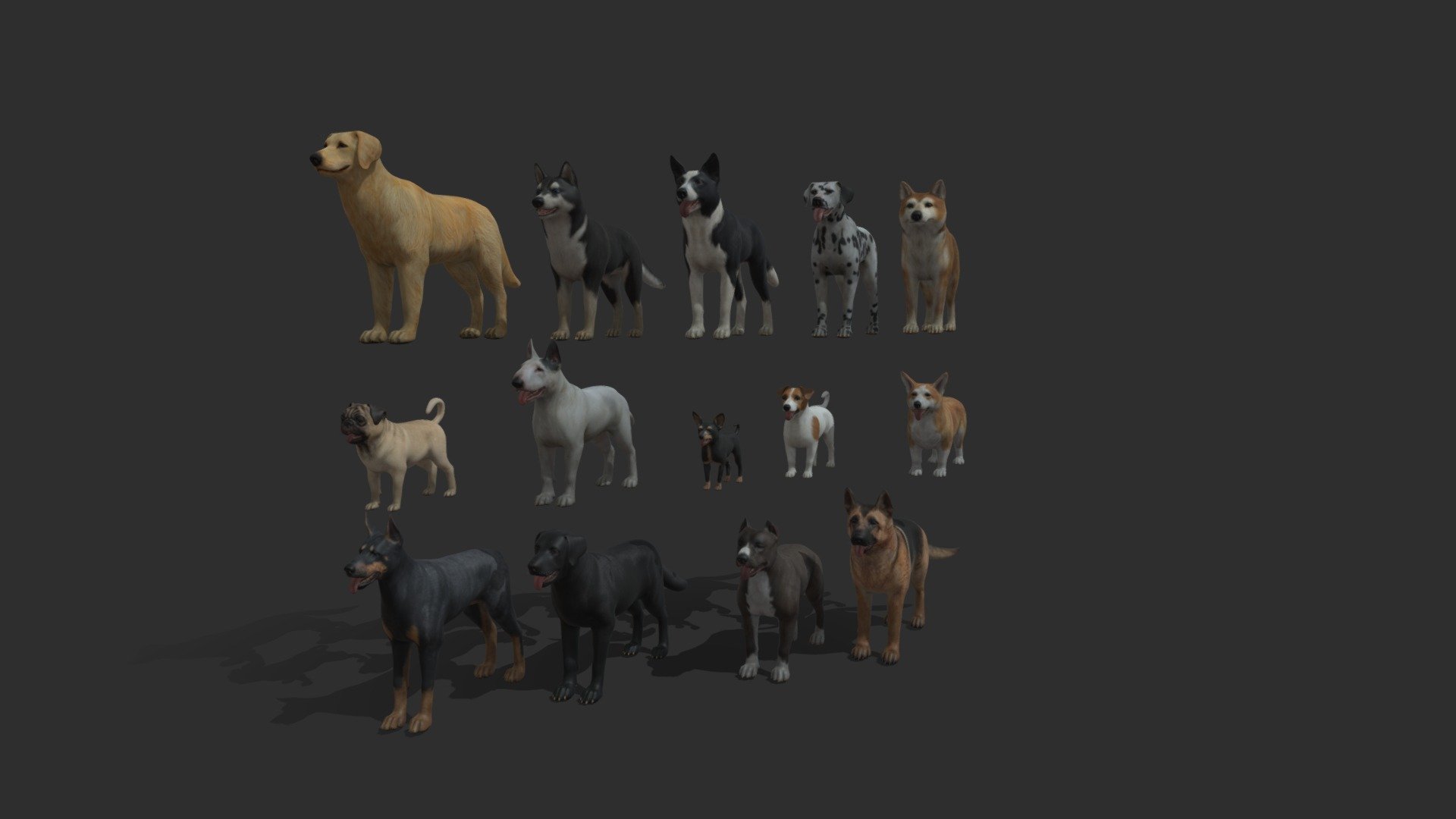 Dog - 3D model by leeeeeeeeeeeee [6d3095f] - Sketchfab
