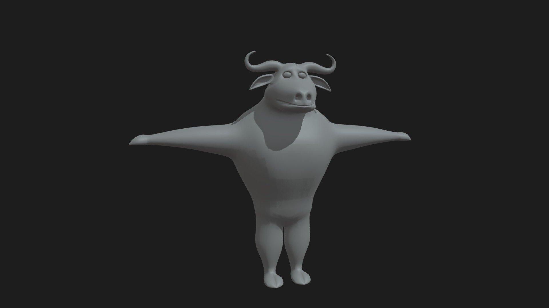 Buffalo cartoon character - Download Free 3D model by TamTen [6d30c06 ...
