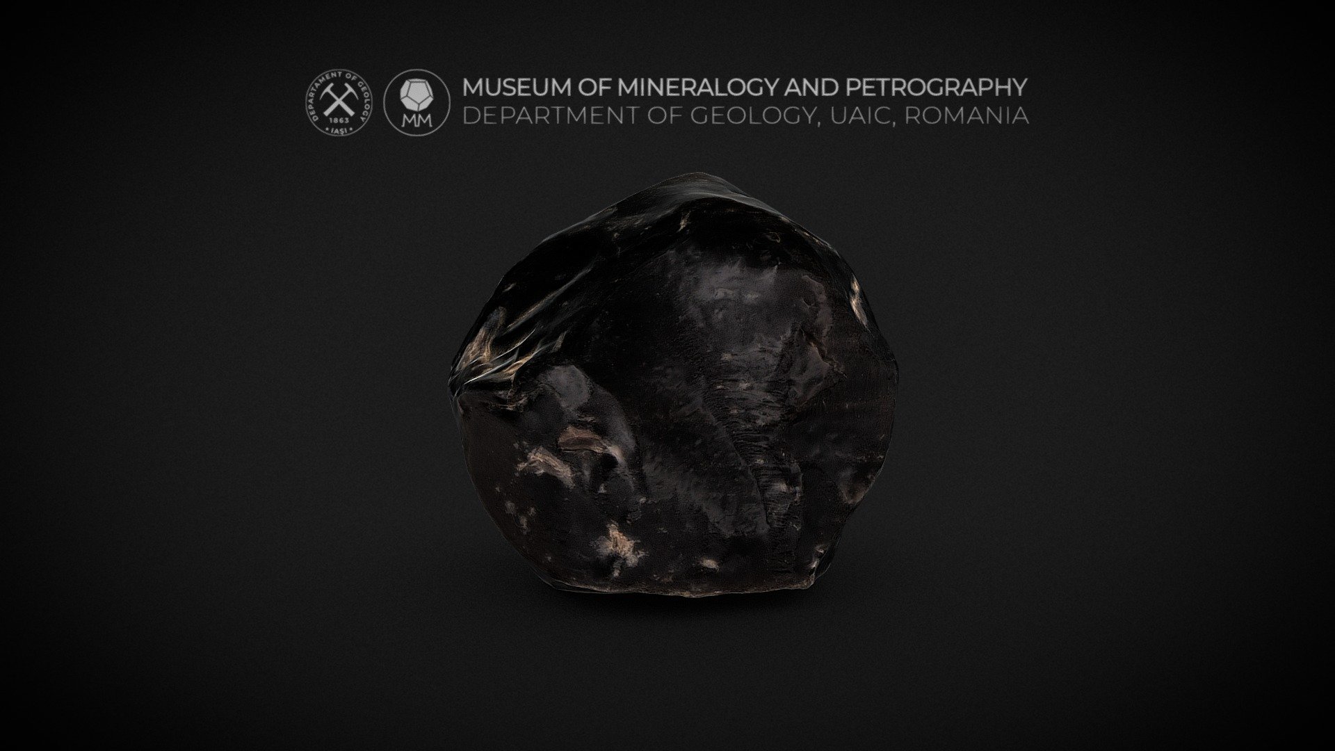 Obsidian with conchoidal fracture - 3D model by Museum of Mineralogy ...