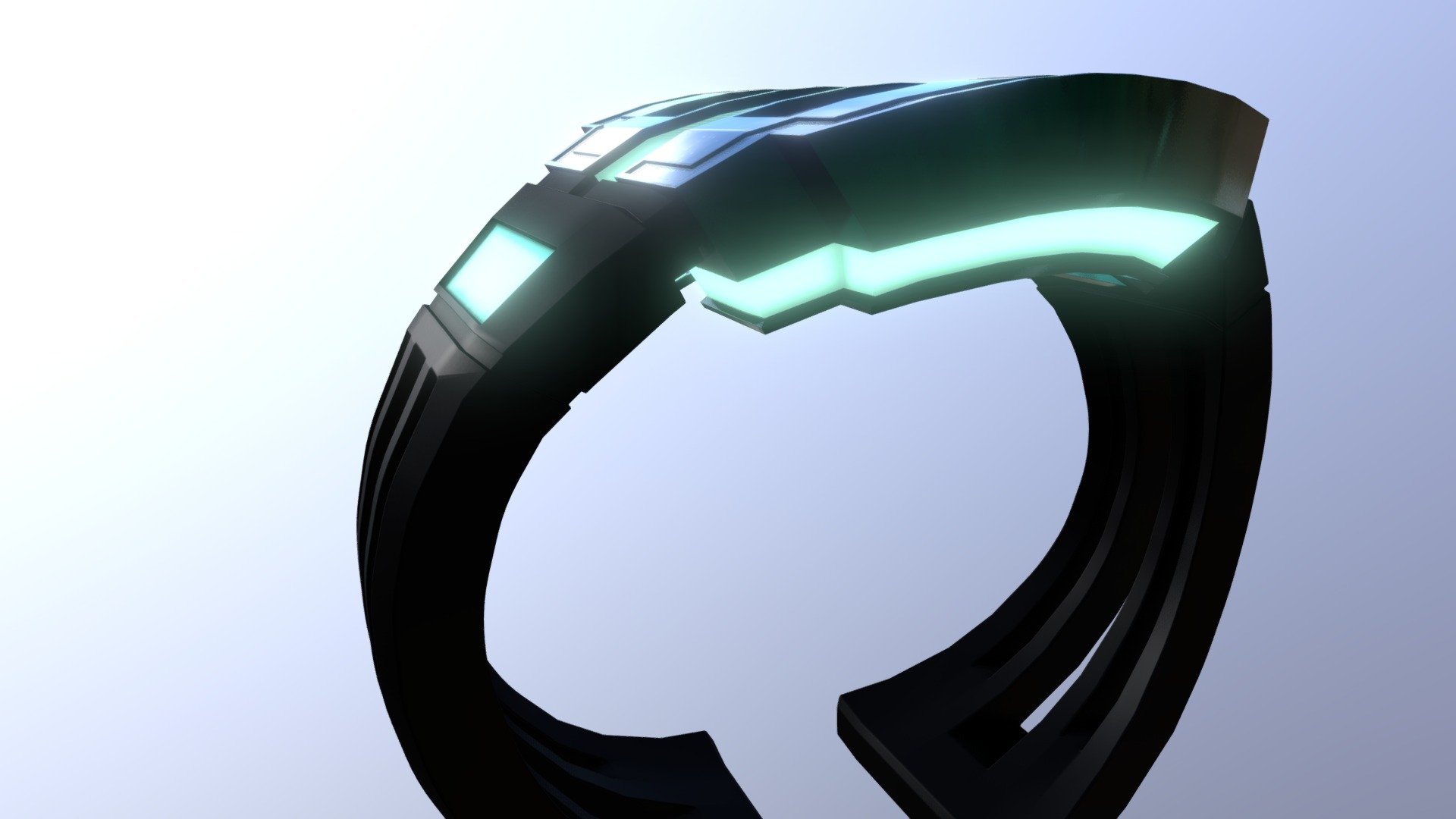 High-Tech Ring - 3D model by TonOfClay [6d33beb] - Sketchfab