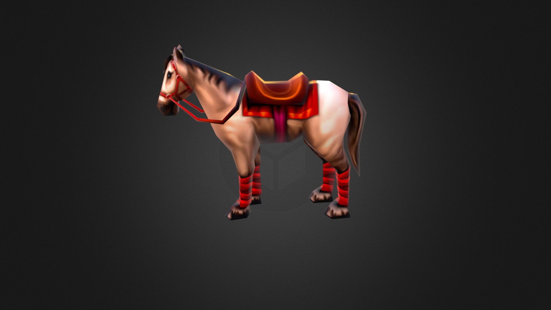 Lowpoly white Horse - Buy Royalty Free 3D model by Akseley [6d35578 ...