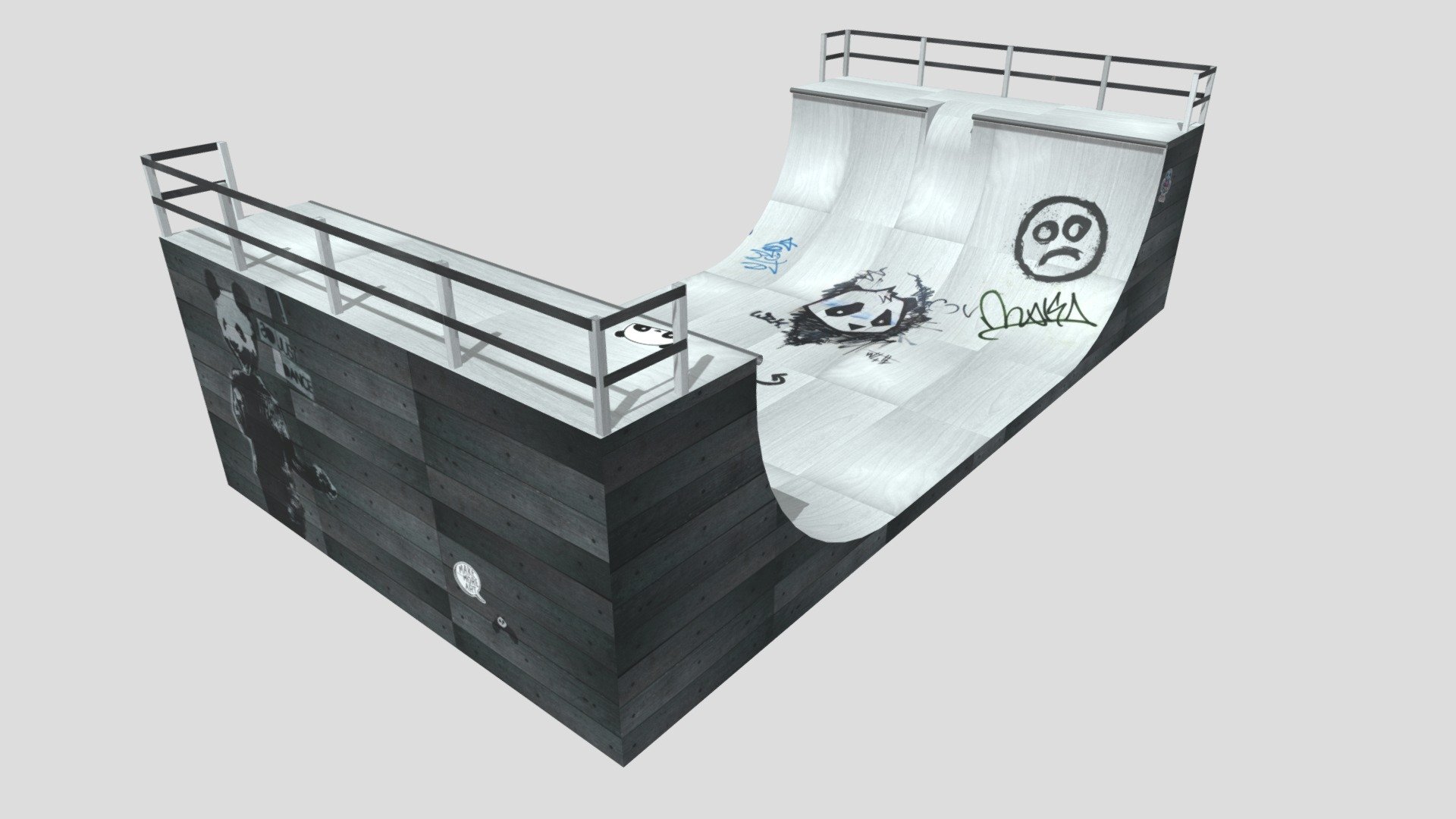 Halfpipe Textured (Assignment 5) - Download Free 3D model by Delphiorre ...