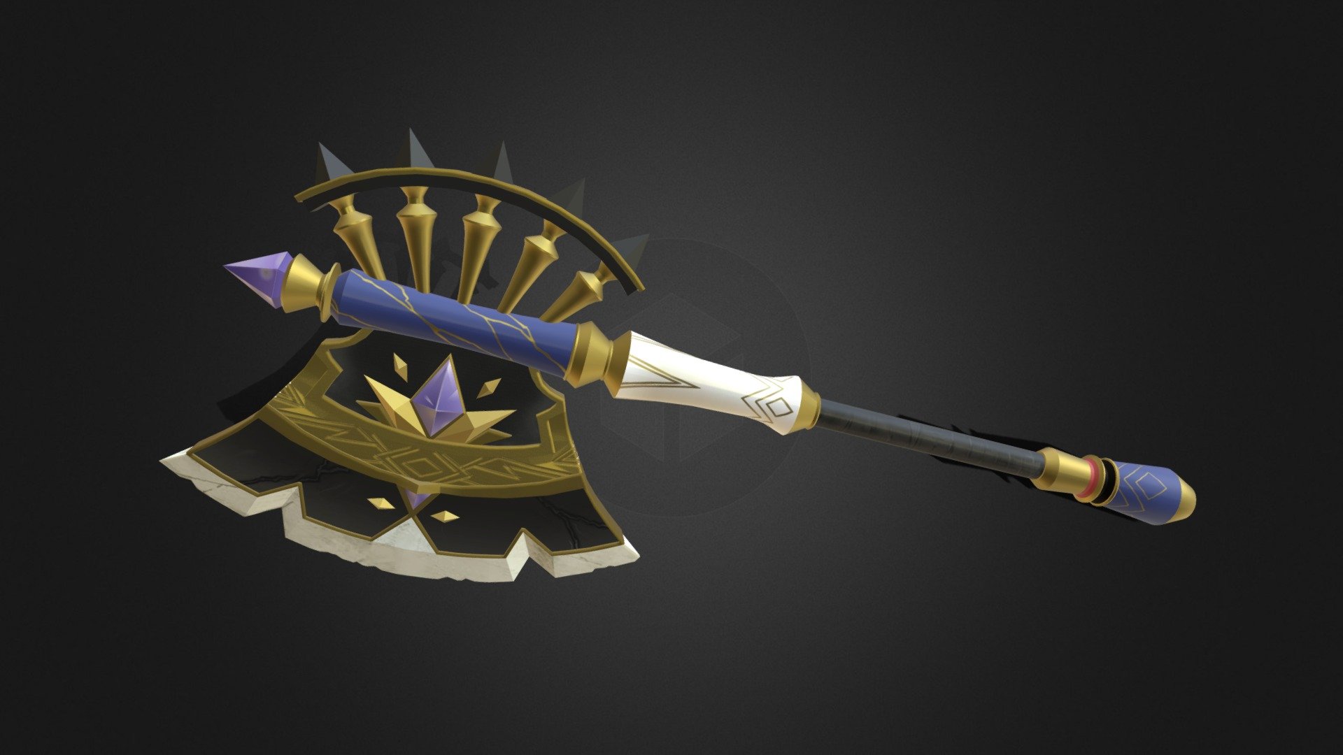 Crimzon Ruze Axe - 3D model by Okayest [6d40f3a] - Sketchfab