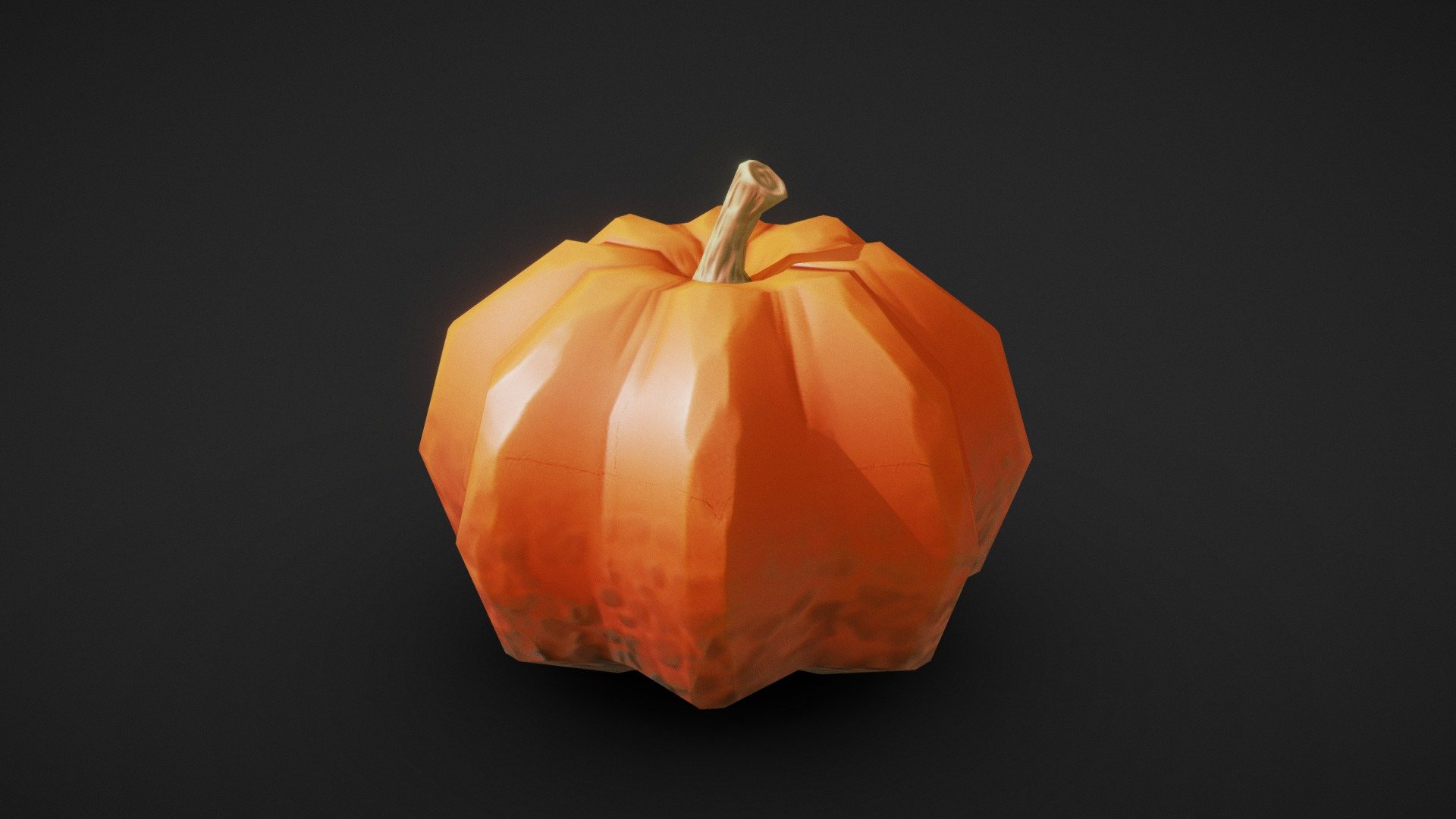 Stylised Pumpkin - 3D model by David Phoenix (@daphoeno) [6d43da8 ...