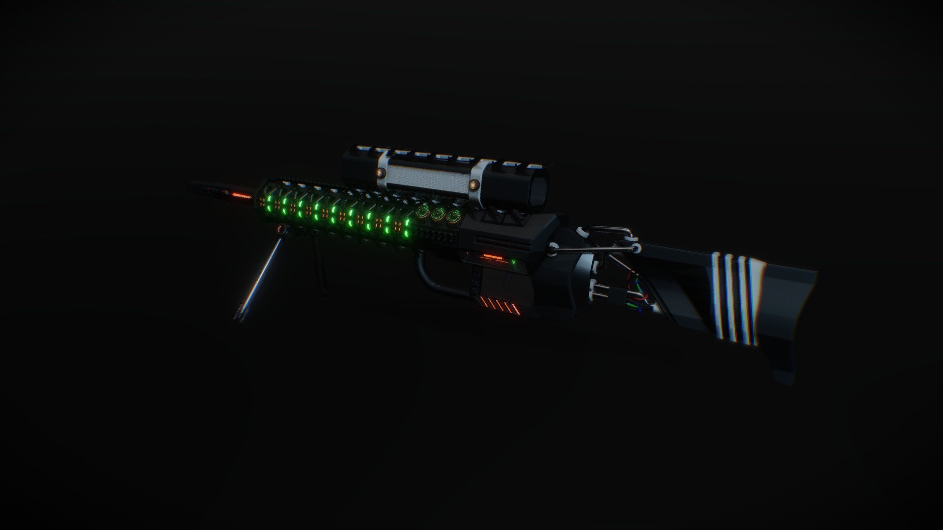 Tangerine Spite / Railgun - 3D model by Geffx [6d4c483] - Sketchfab