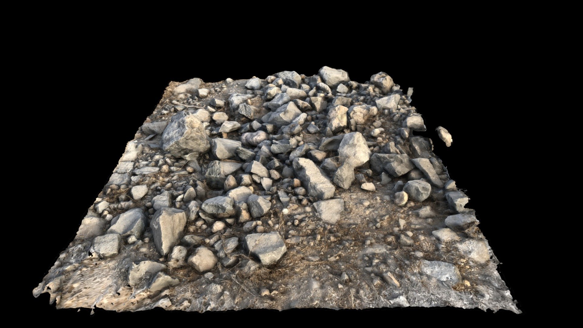 rocks in the ground photoscanned - Download Free 3D model by saibot ...