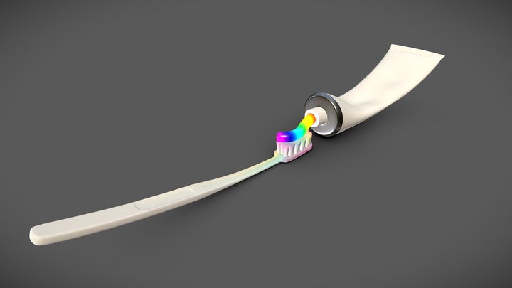 Toothpaste 3D models - Sketchfab